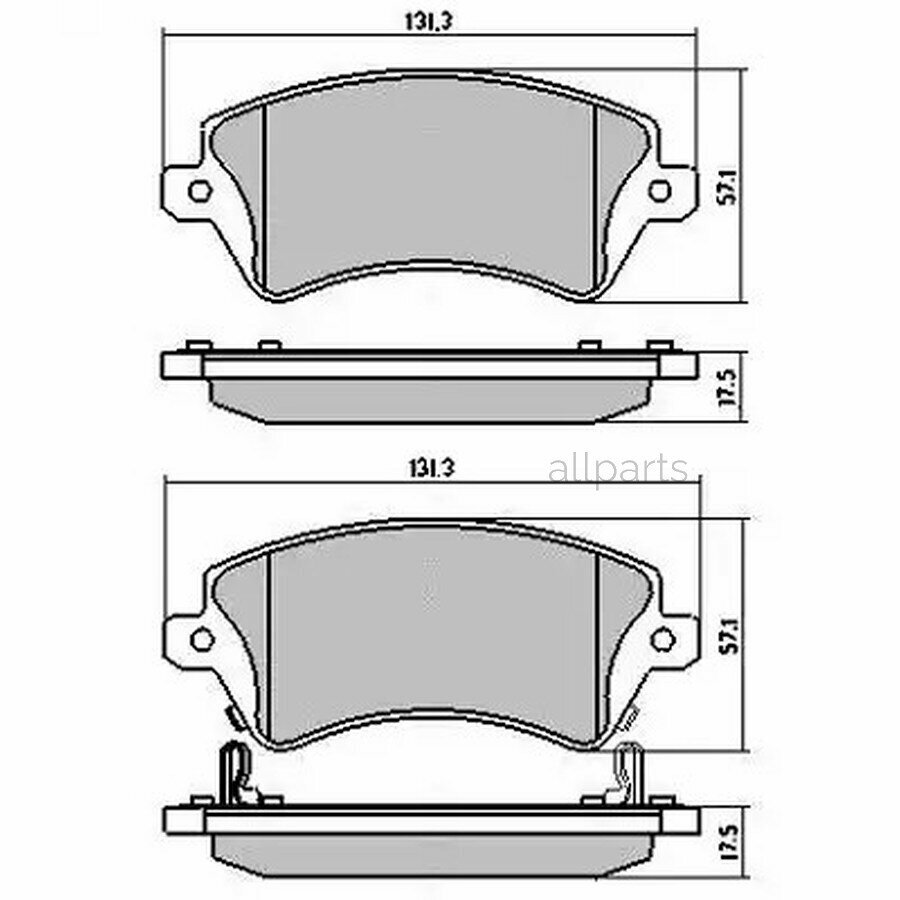 FREMAX FBP1227 колодки дисковые п!\ Toyota Corolla 1.4/1.6/2.0D 02>