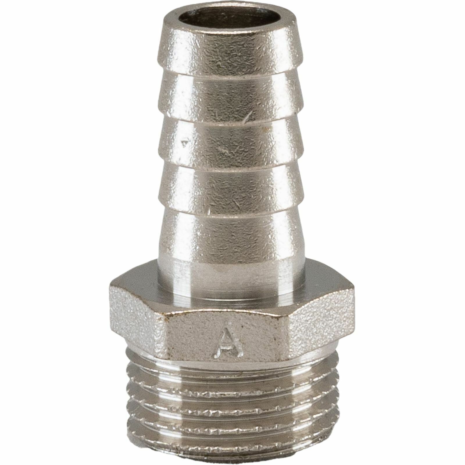 Штуцер присоединительный Aquadeel для шланга 1/2", НРх14 мм, латунь