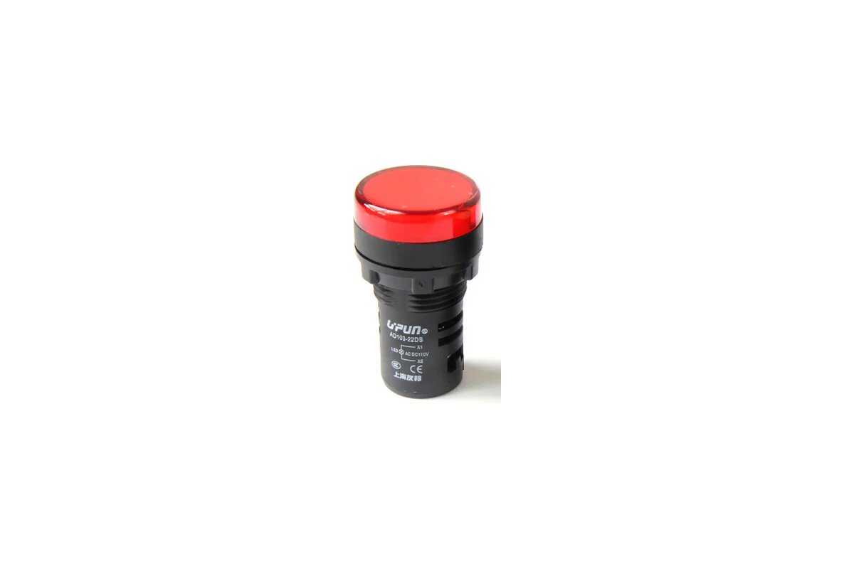 UPUN AD103-22DS LED сигнальная лампа матрица Ф22 мм 220В АС/DC красная (10 шт) AD103-22DS/R