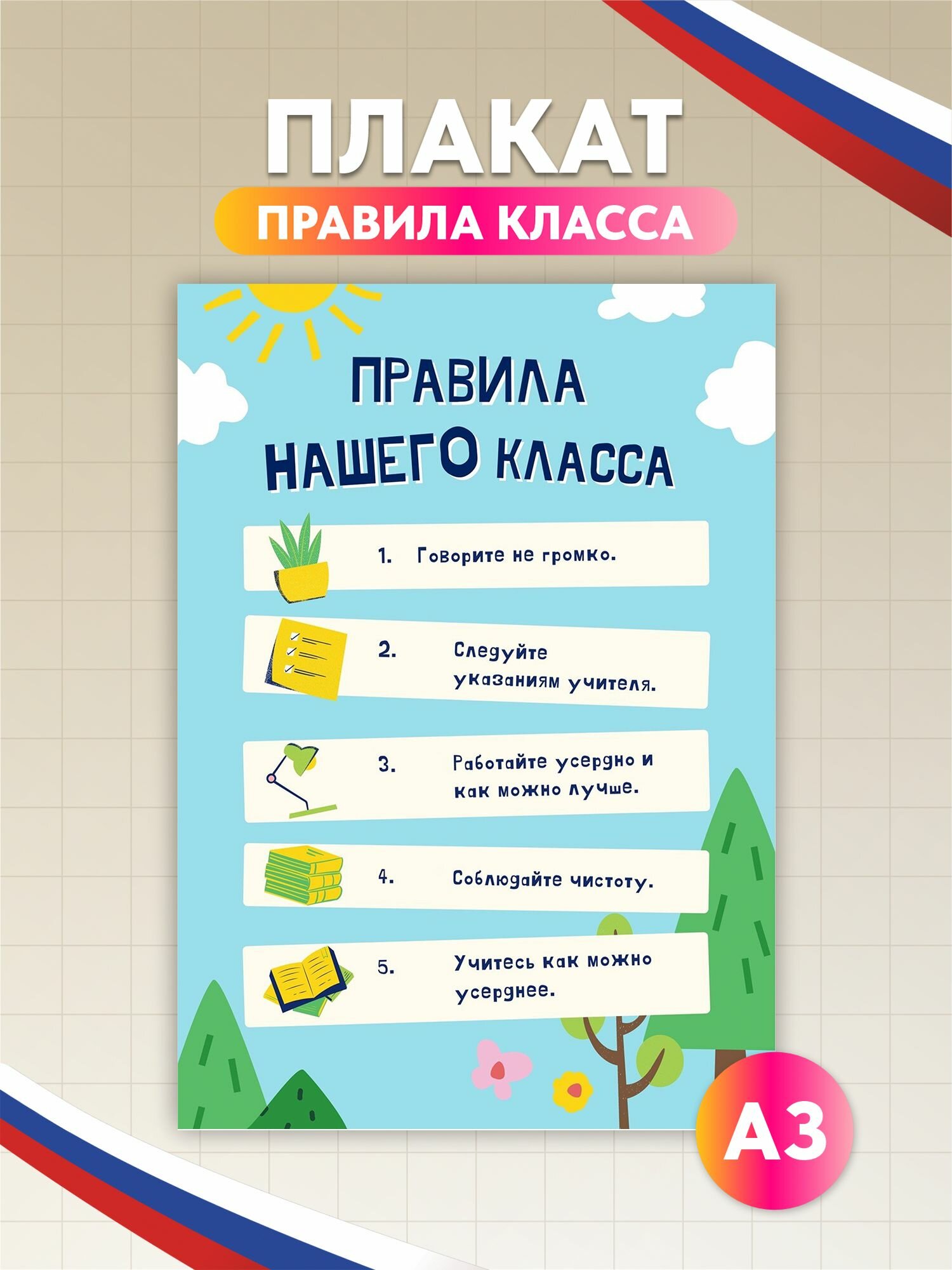 Правила класса плакат