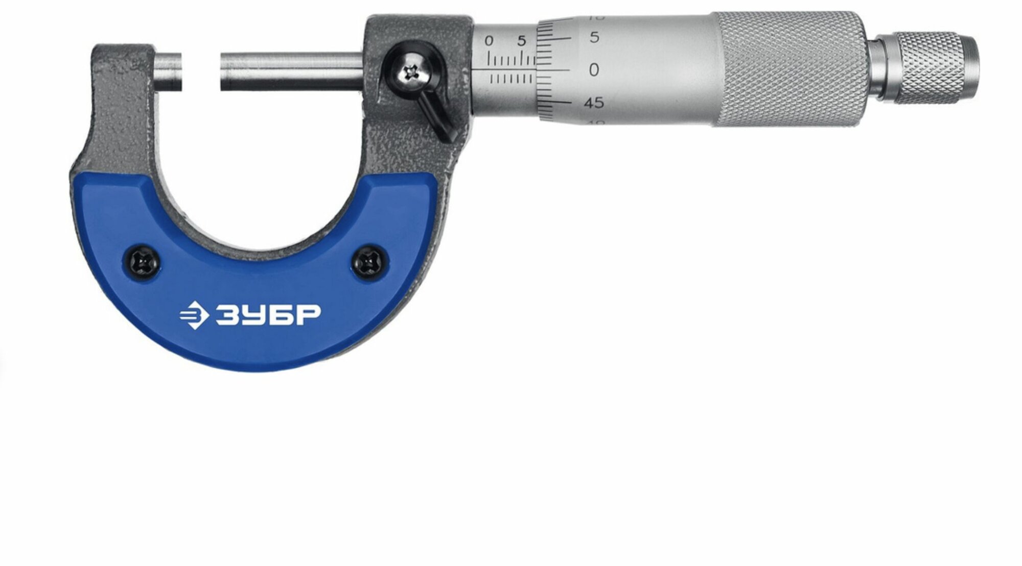 Микрометр ЗУБР Профессионал гладкий механический, МК 25, диапазон 0-25мм, шаг измерения 0,01мм