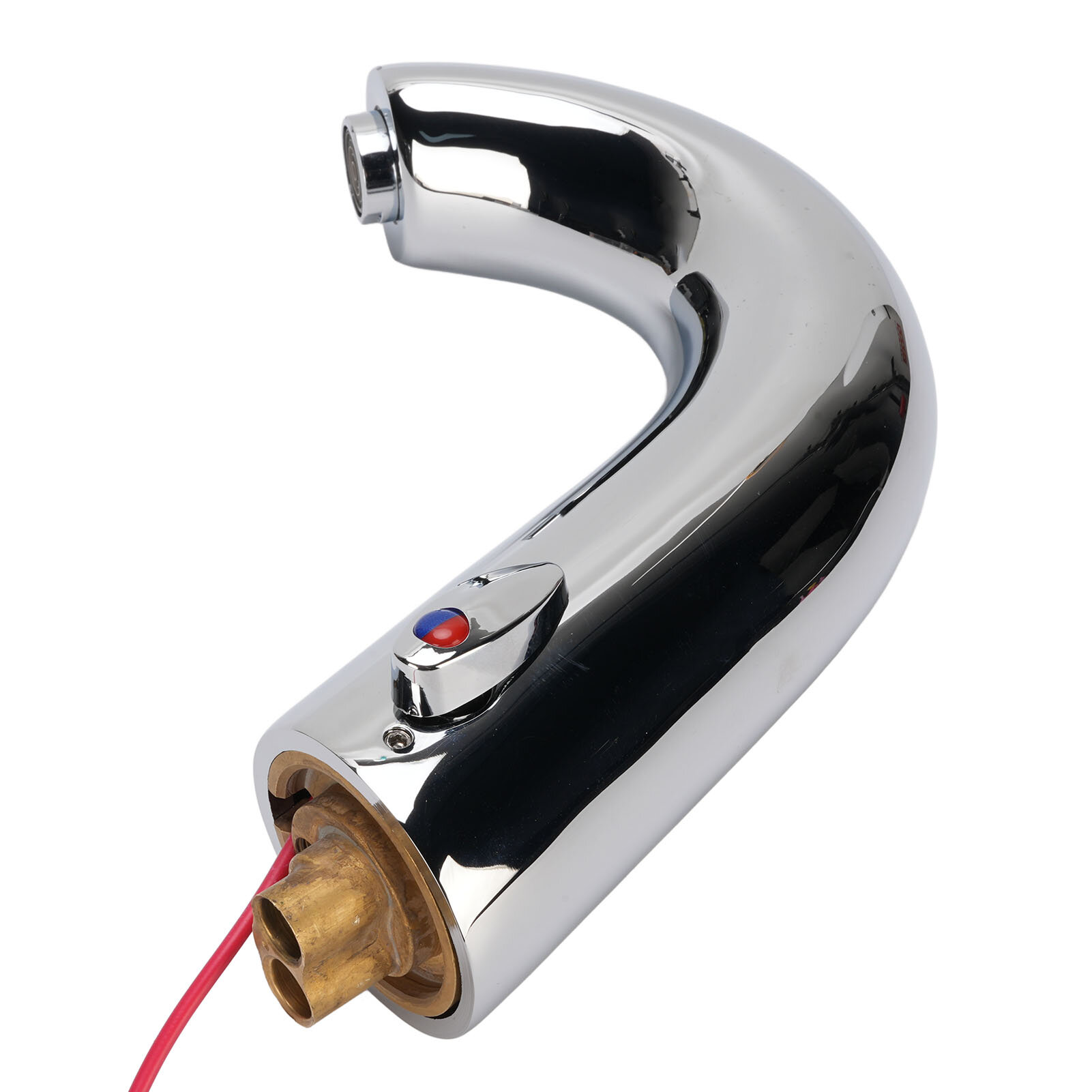 Бесконтактный интегрированный кран из латуни с регулируемой температурой и автоматическим датчиком движения для водопроводного крана для кухни и ванной комнаты