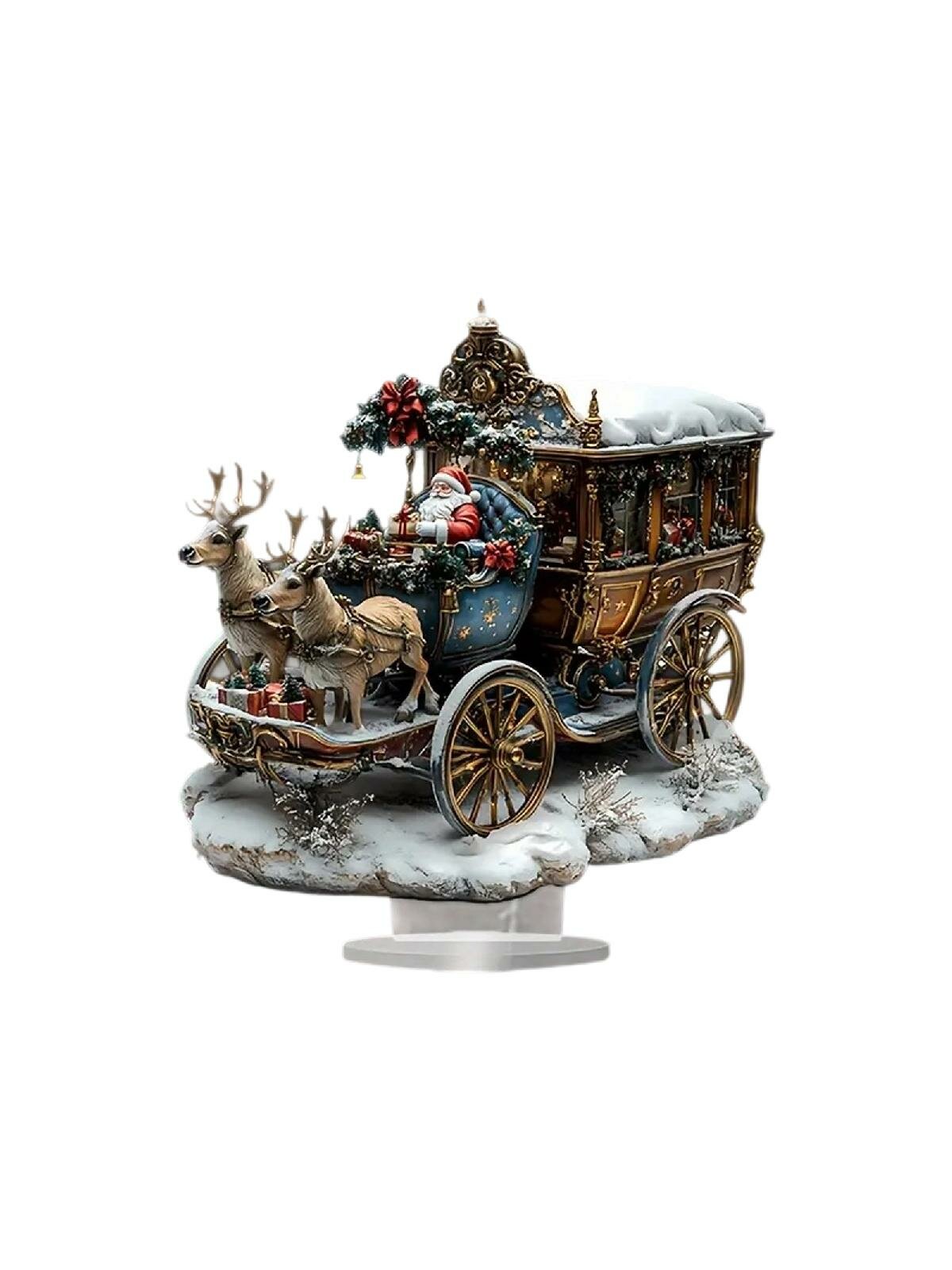 Небьющиеся поделки для подвешивания Санта-Клауса Удобные праздничные декоры для украшения елочных подоконников