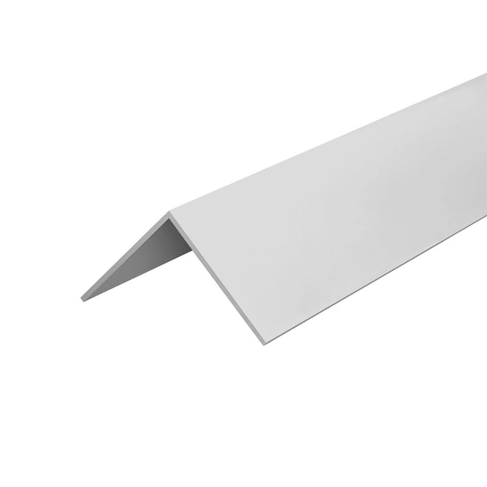 Уголок ПВХ 10х10х2700 мм 002 светло-серый Идеал У10 002 СВТ СЕР