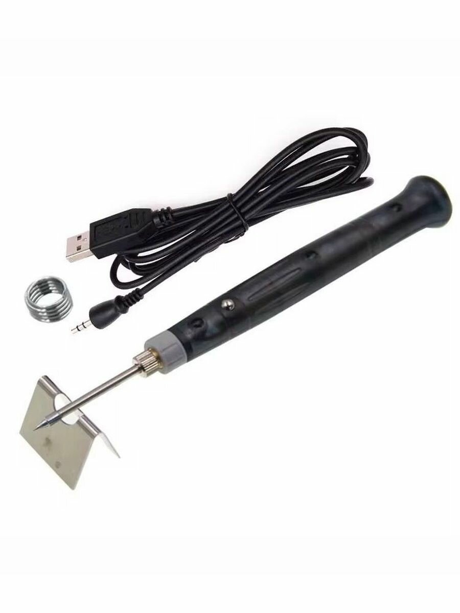 Паяльник электрический USB, беспроводной аккумуляторный 8 Вт, Нихромовый нагреватель