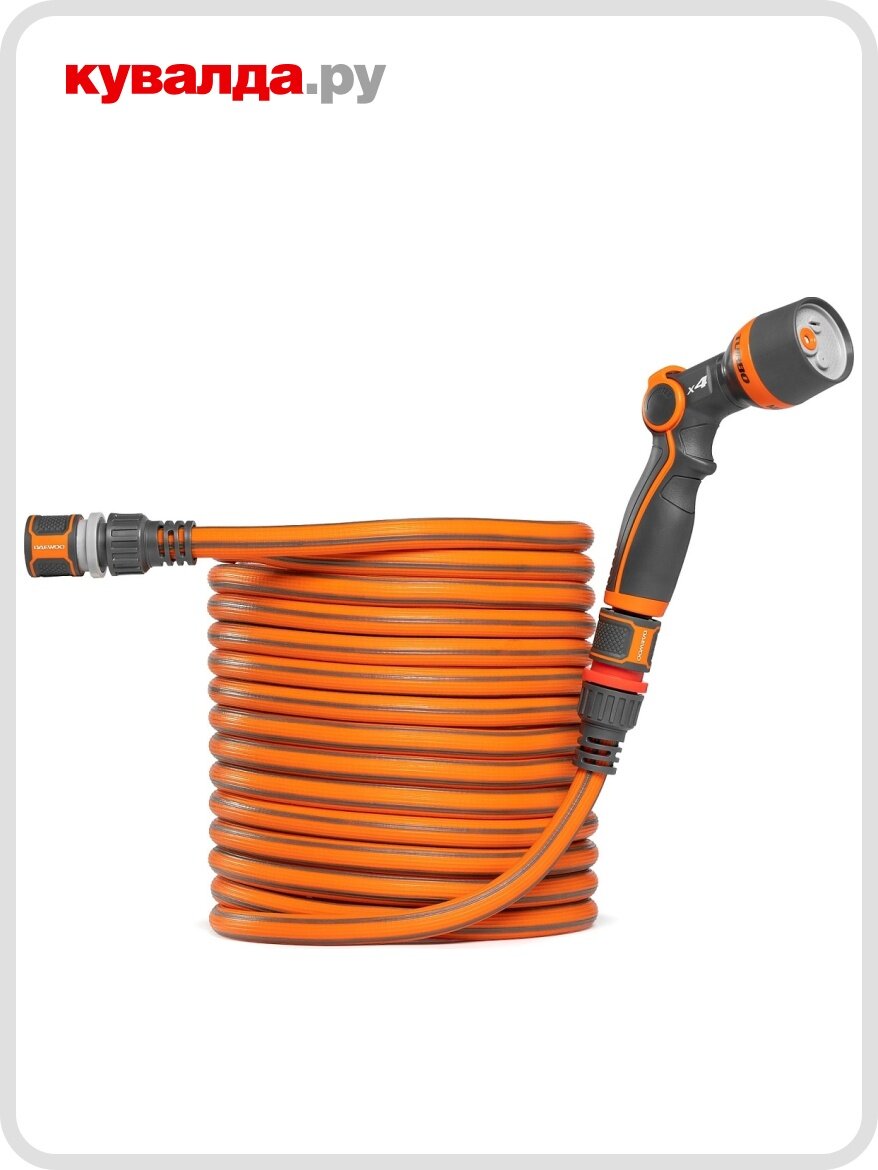 Набор для полива DAEWOO DWH 6105 шланг растягивающийся Aquazoom 30 м