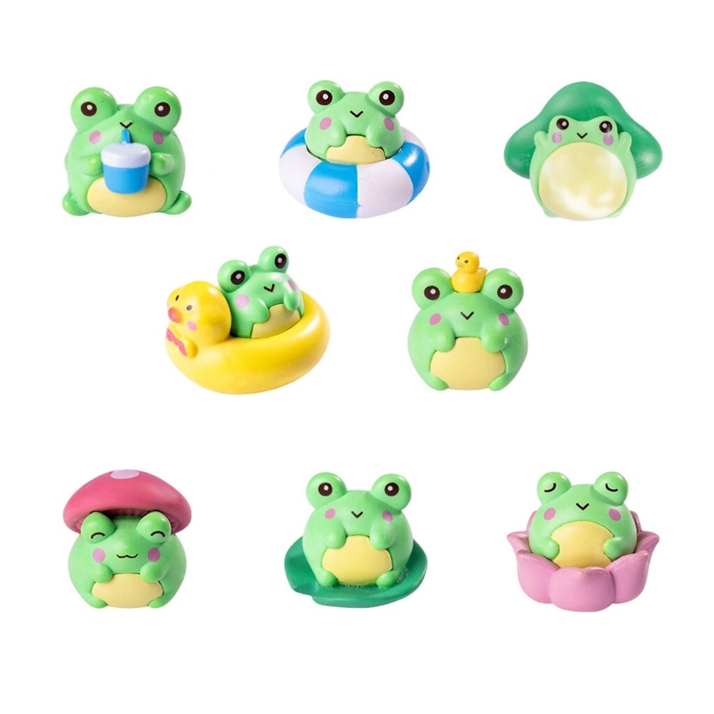 Коллекция из 8 Фигурок Животных для Декор Ландшафта и Дома, - 8