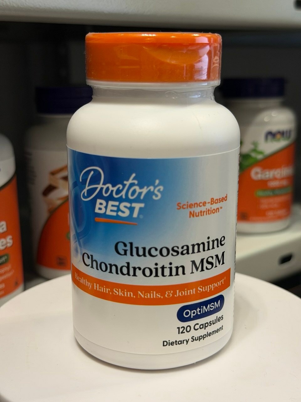 Doctor's Best Glucosamine Chondroitin MSM with OptiMSM - Глюкозамин Хондроитин МСМ 120 капсул