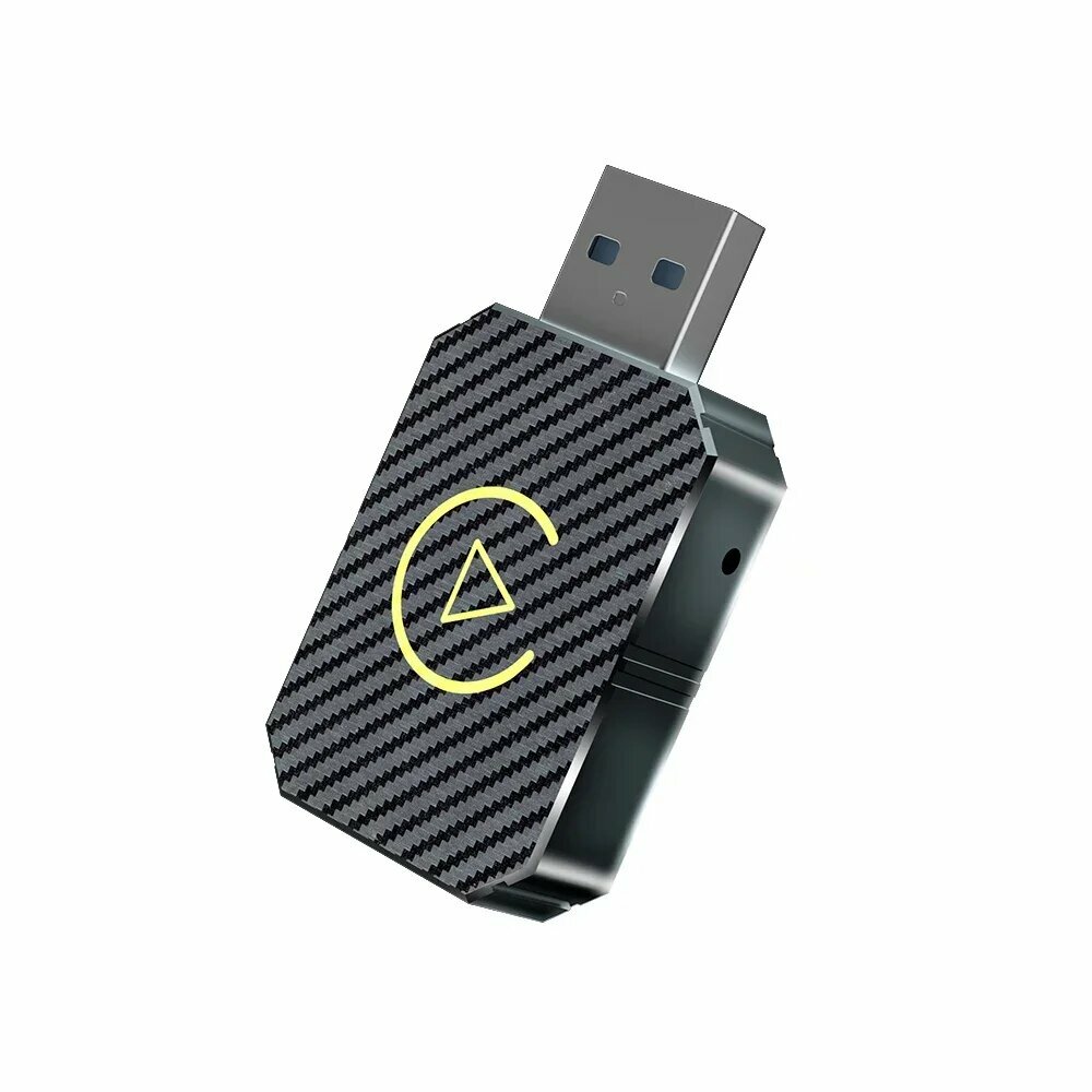 Беспроводной адаптер Carplay 2 в 1, адаптер Android Auto, проводной к беспроводной AI Box Plug and Play, ключ Bluetooth 5,0/Wi-Fi, тип C, USB, black