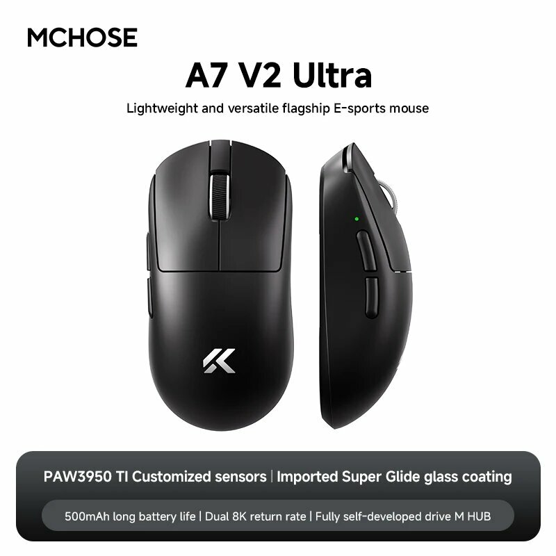 MCHOSE A7 V2 Ultra Gaming Mouse A7 V2 Ultra Black