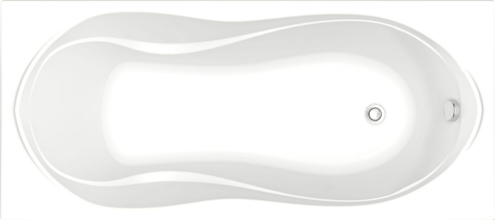 Акриловая ванна Bas Ямайка 180x80 см, пристенная, белая, с каркасом