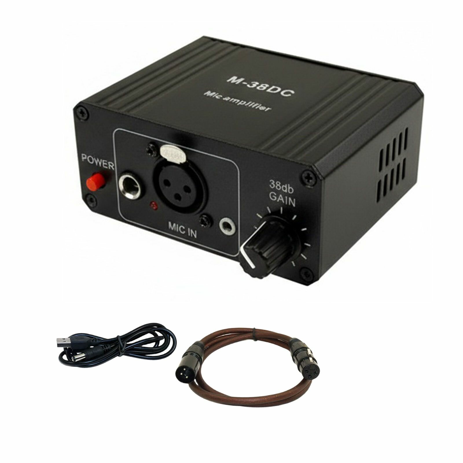 Высокопроизводительный микрофонный предусилитель с широким частотным диапазоном и металлическим корпусом