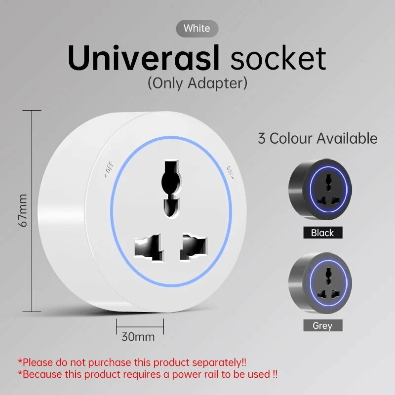 Универсальная розетка UN Socket, белый