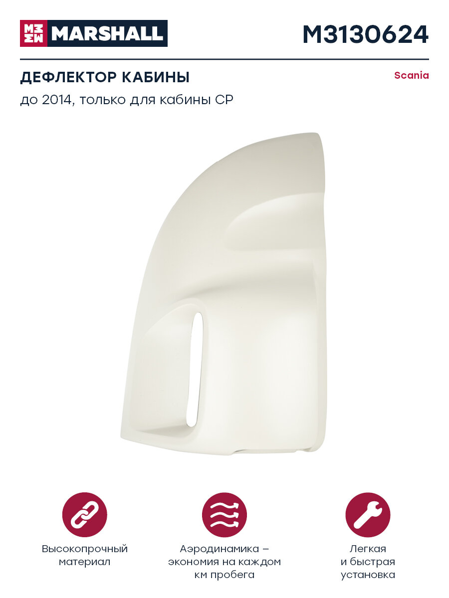 Дефлектор кабины пластик SMC лев SCANIA