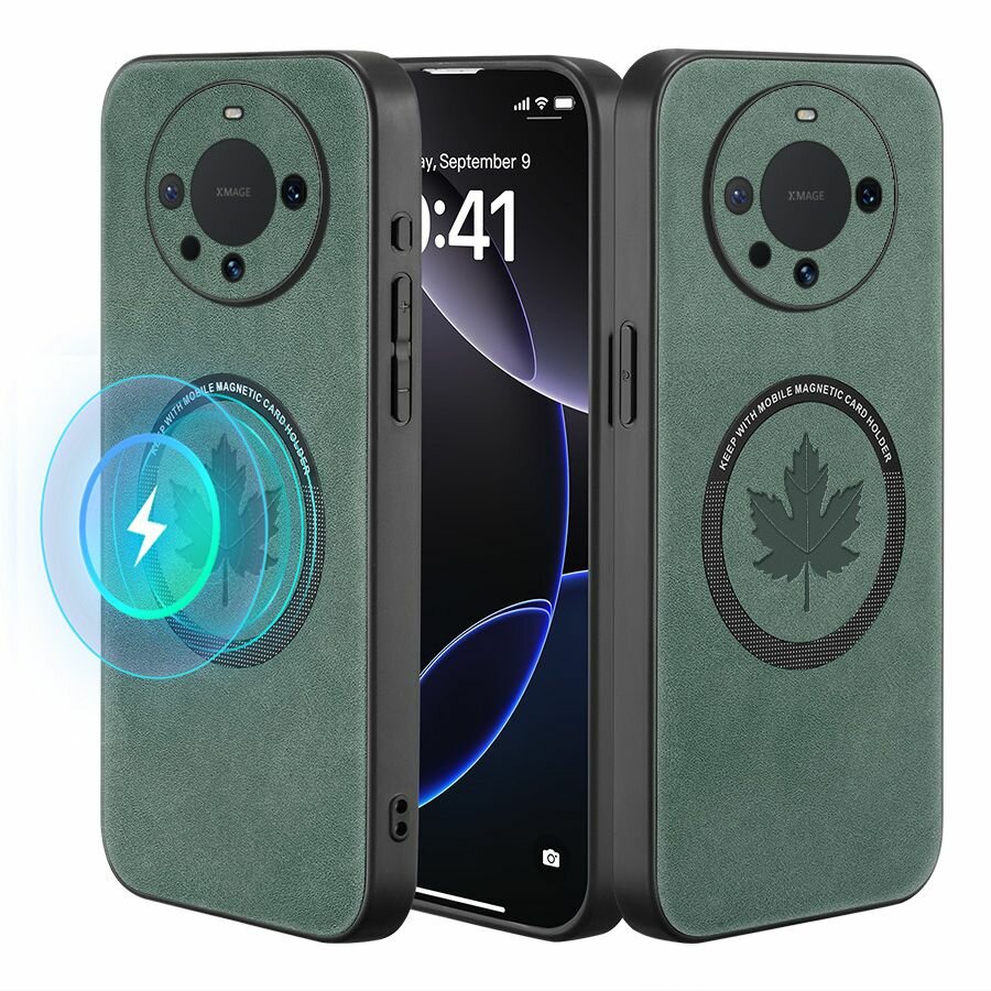 Рисунок кленового листа MagSafe чехол для Huawei Mate 60 Pro/ Mate 60 Pro+(Хуавей Мате 60 Про/Мате 60 Пр Плюс) Нескользящий и удобный