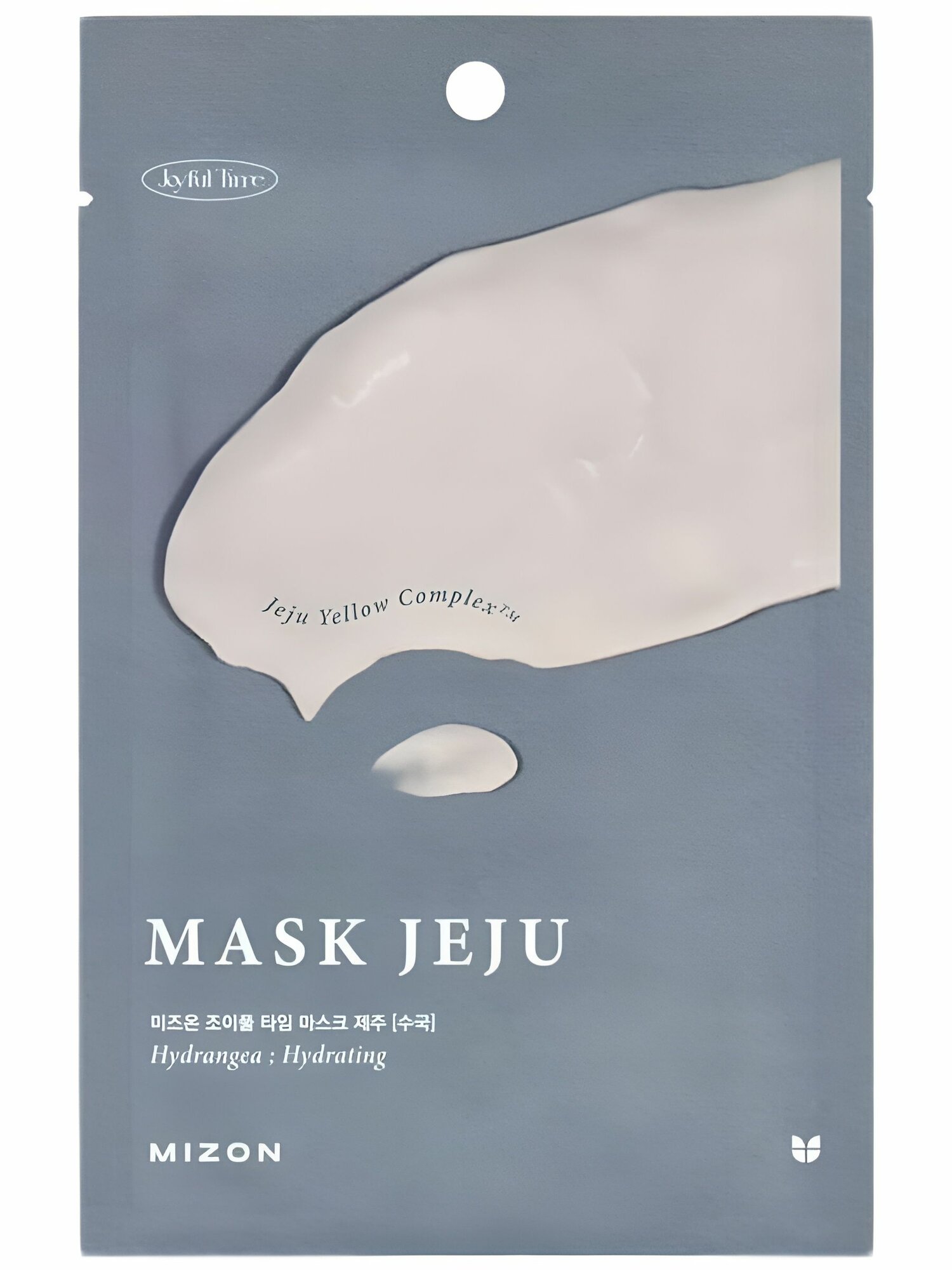 MIZON Тканевая маска для лица увлажняющая с экстрактом гортензии JOYFUL TIME MASK JEJU HYDRANGEA 23мл