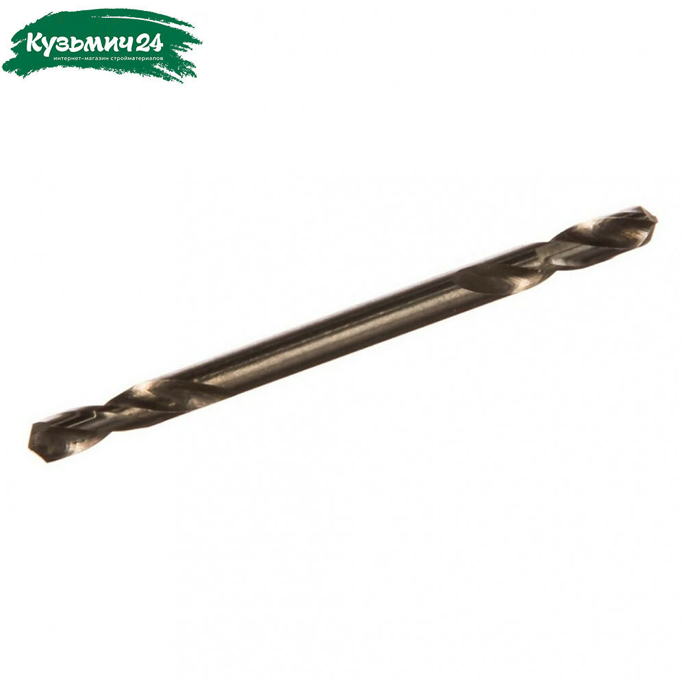 Сверло по металлу Росомаха 700033, 3.3 мм, двухстороннее спиральное, хвостовик цилиндрический