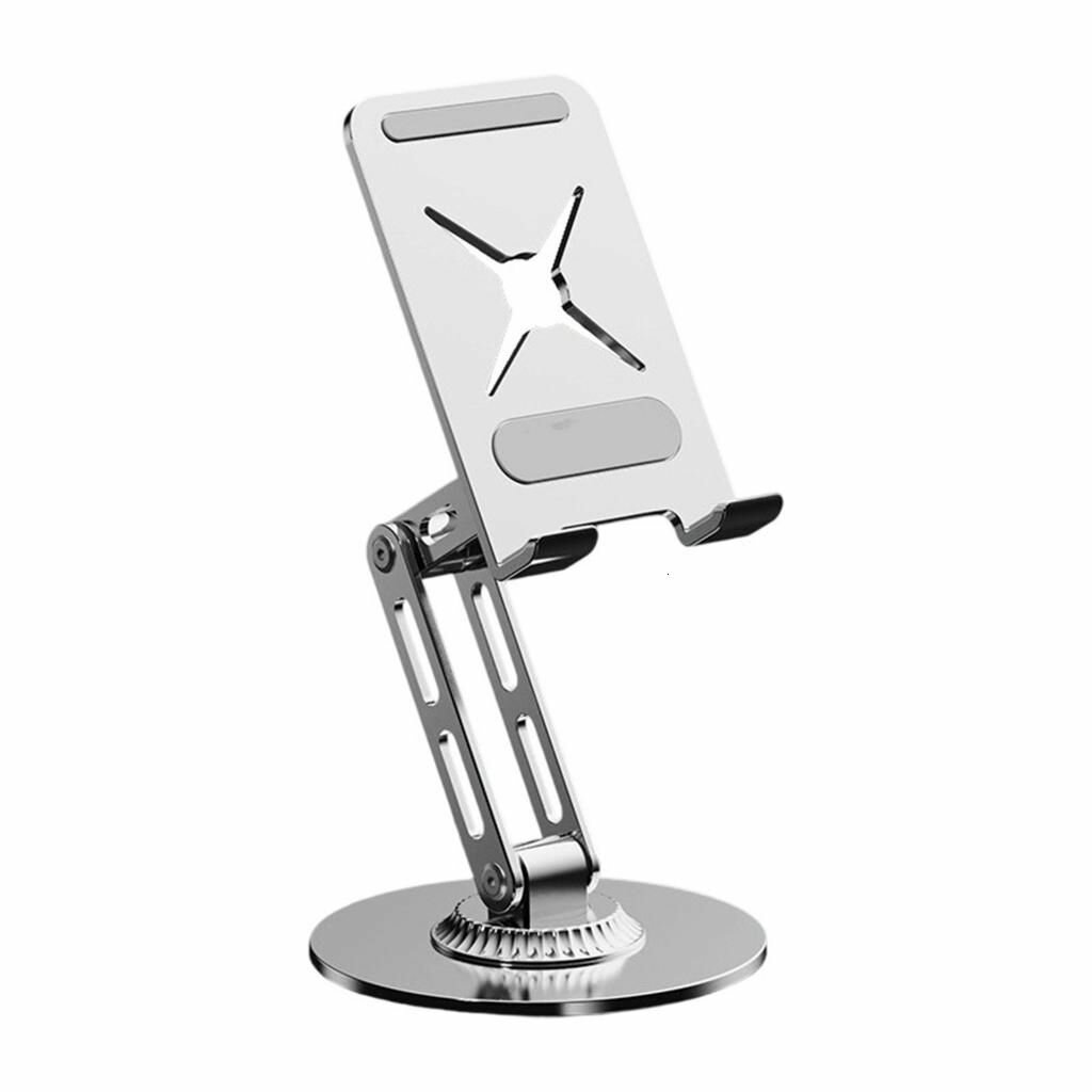 Металлическая подставка для планшета с поворотом 360 , Серебро