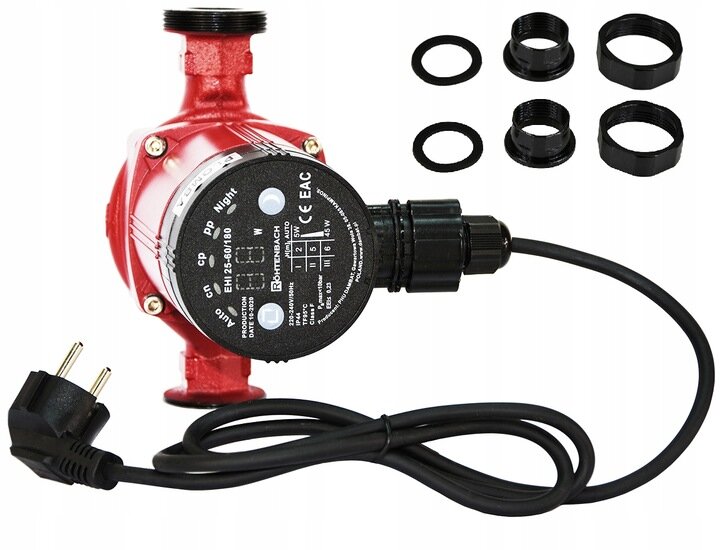 Насос циркуляционный Deminex с частотным регулированием, подача макс. 60 л/мин, напор макс. 6 м, до 45 Вт. чугун