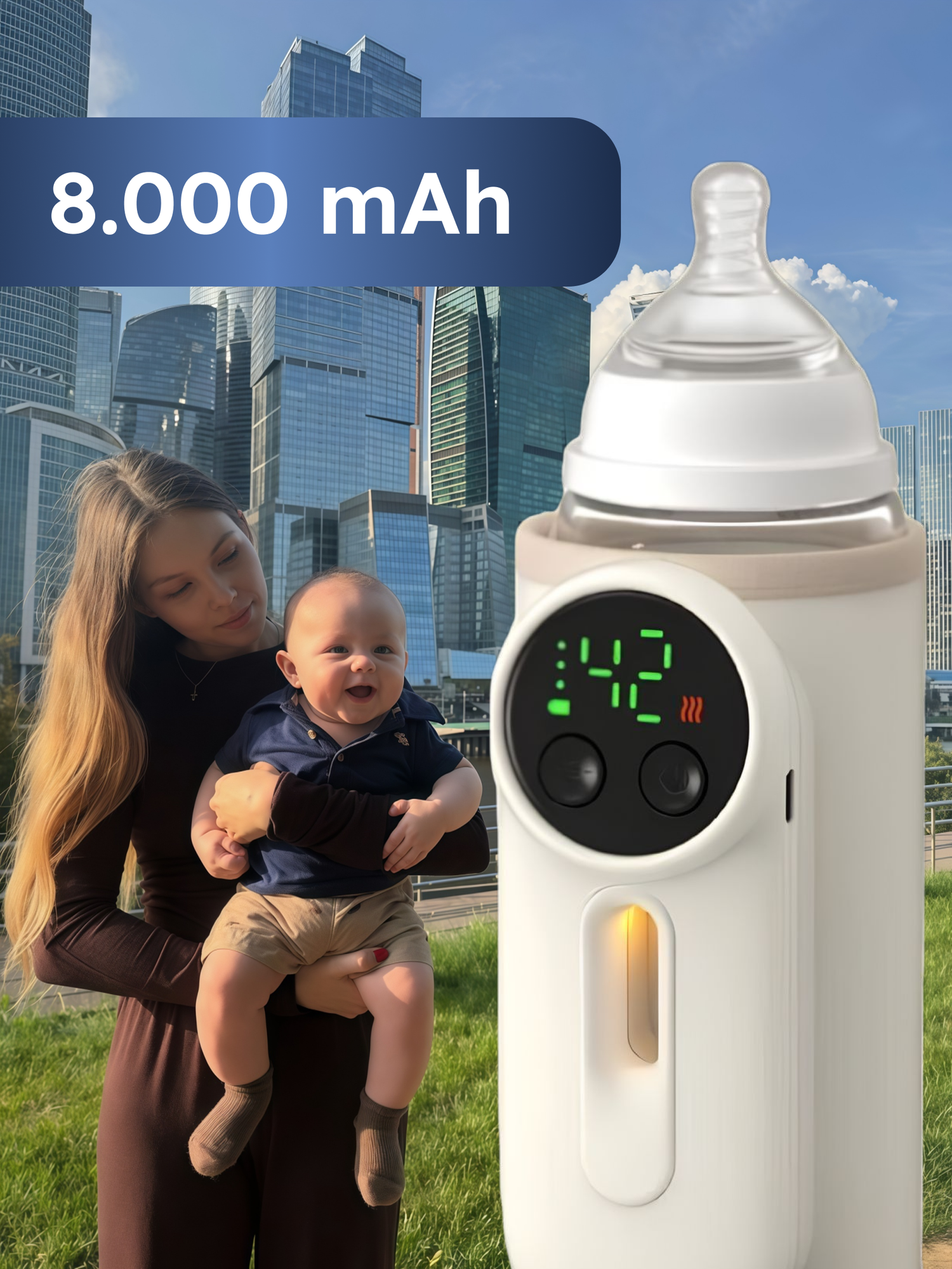 Портативный подогреватель для детских бутылочек, электрический