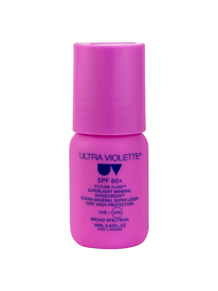 Минеральный солнцезащитный флюид для лица Ultra Violette Future Fluid SPF50 Superlight Mineral Skinscreen, 15 мл