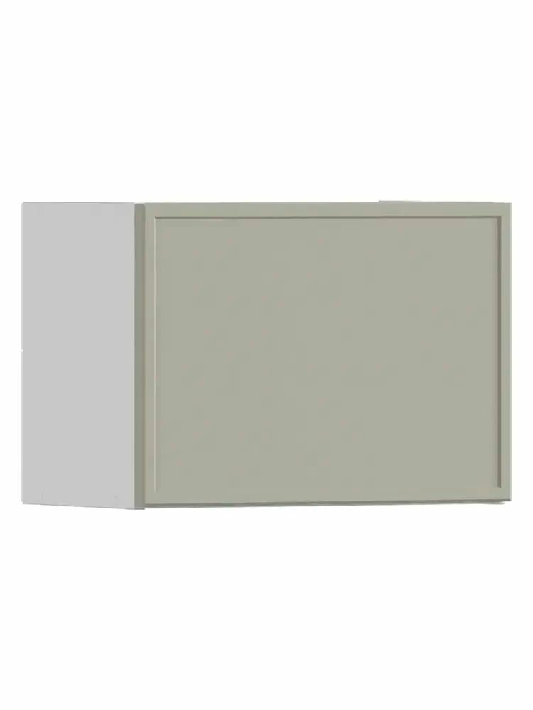 Кухонный модуль навесной шкаф горизонтальный столплит Регина РП-260 Белый/МДФ Квадро Латте, 60х36х30 см