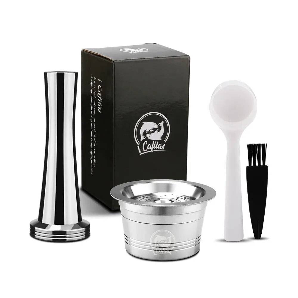 Многоразовые капсулы RECAFIMIL для Tchibo Cafissimo, серебряные