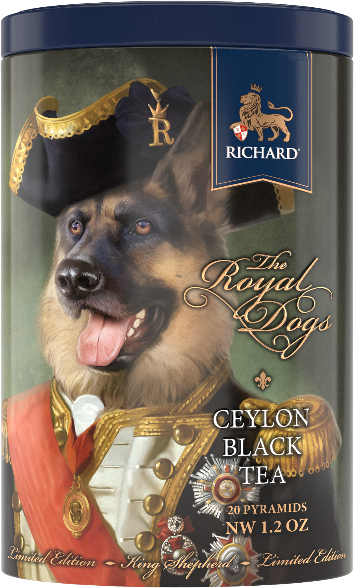 Чай черный Richard The Royal Dogs. King Shepherd в пирамидках, 20 пак.