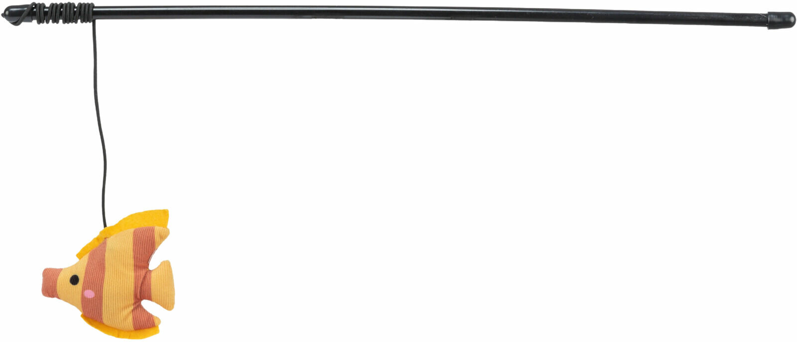 Игрушка удочка-дразнилка "Рыбка", пластик/плюш, 46 см, Trixie
