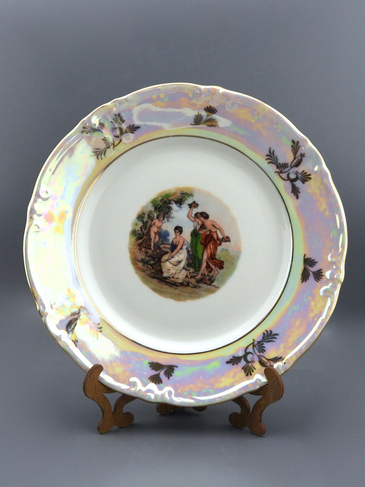 Тарелка "Мадонна" 19,5 см фарфор Kahla ГДР экспорт СССР 1970-е гг