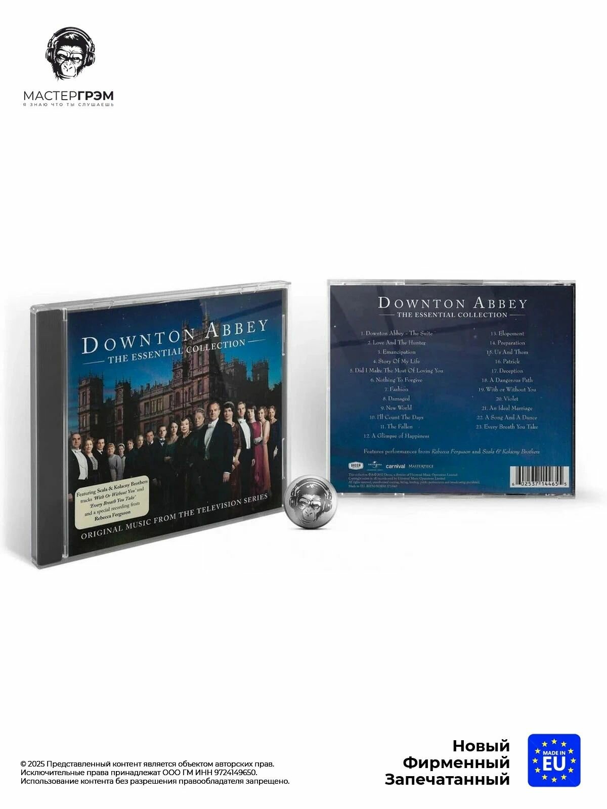 CD диск OST - Downton Abbey: The Essential Collection (John Lunn) (CD) 2012, Jewel Case