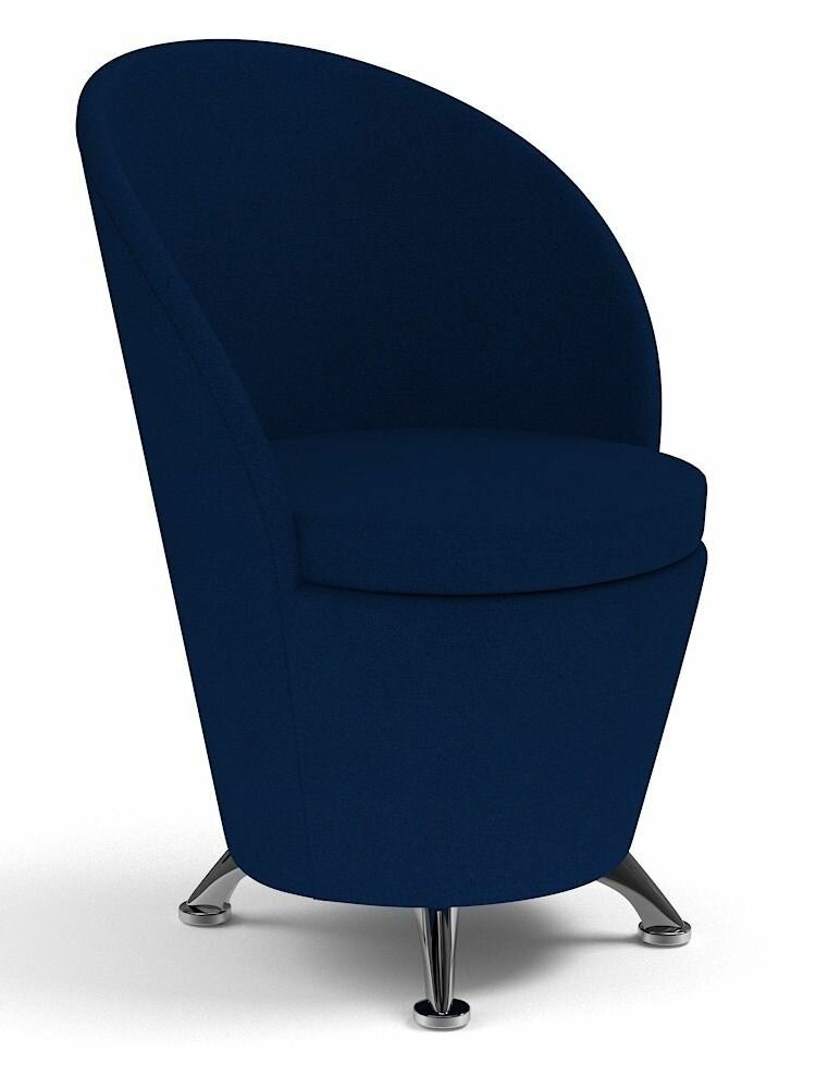 Кресло Лотос 26 с ящиком для хранения, синий, нераскладное, для кухни, прихожей, балкона, детской