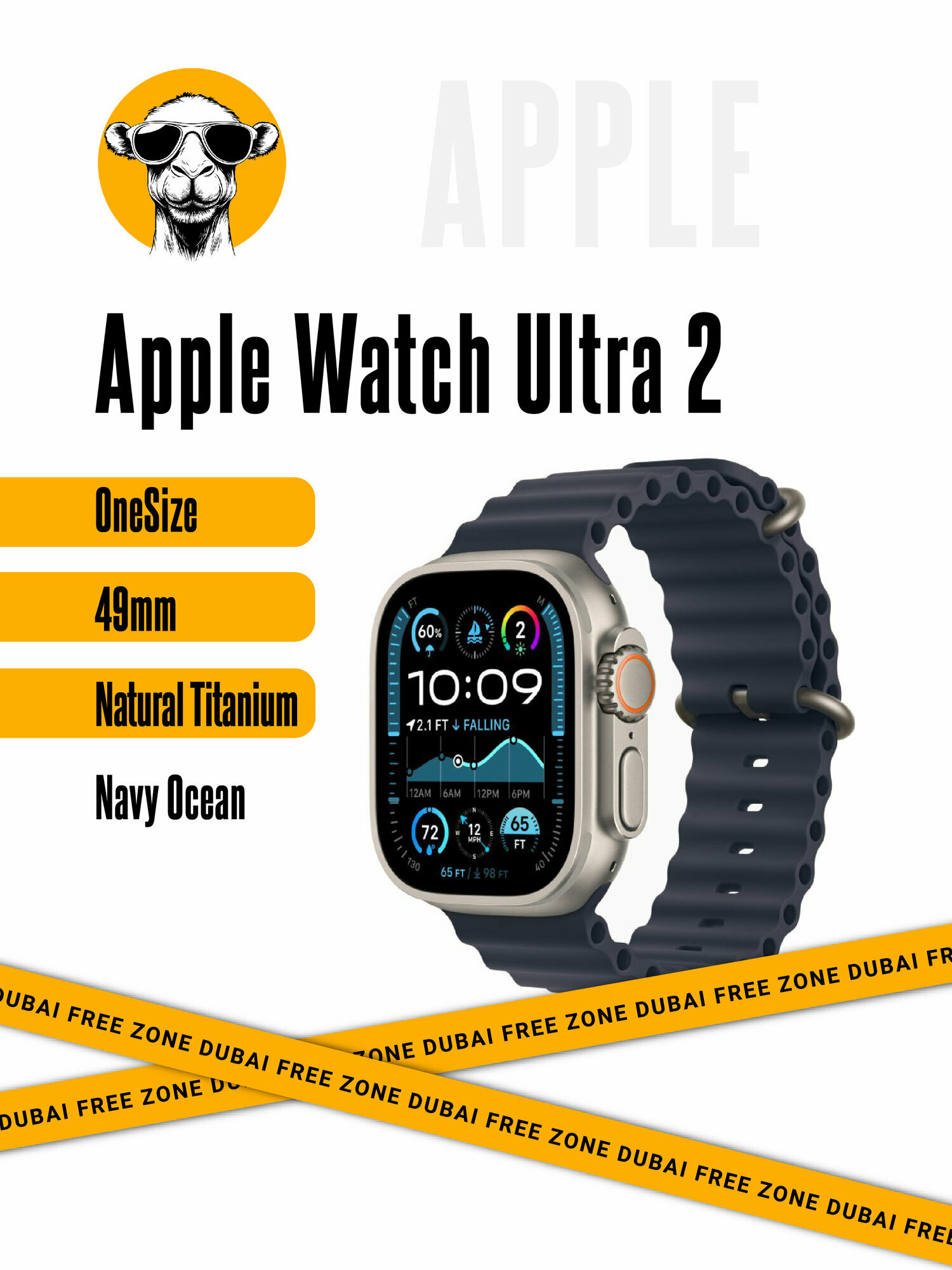 Смарт-часы Apple Watch Ultra 2 2024 49mm Natural Navy Ocean Band