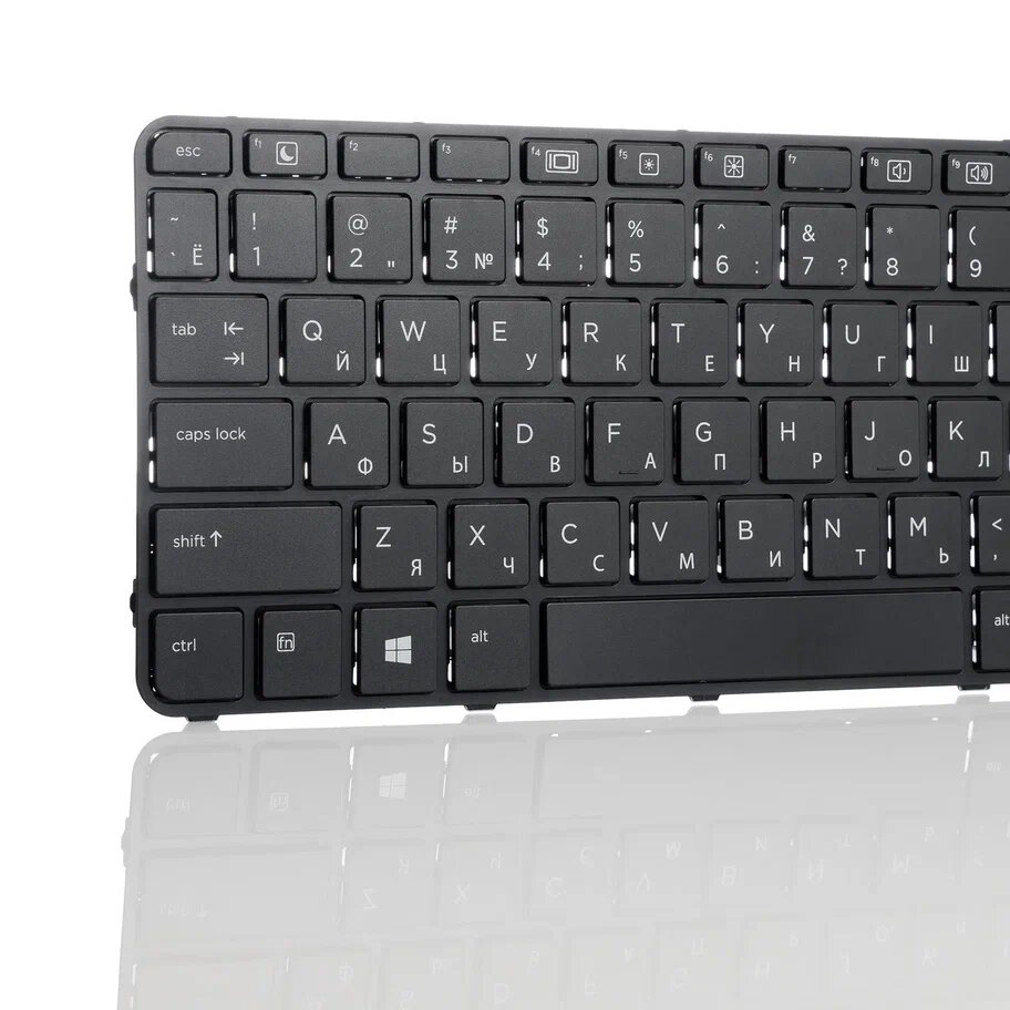 Клавиатура для ноутбука HP Probook 450 G3, 455 G3, 470 G3, 650 G2, 655 G2 черная, с рамкой