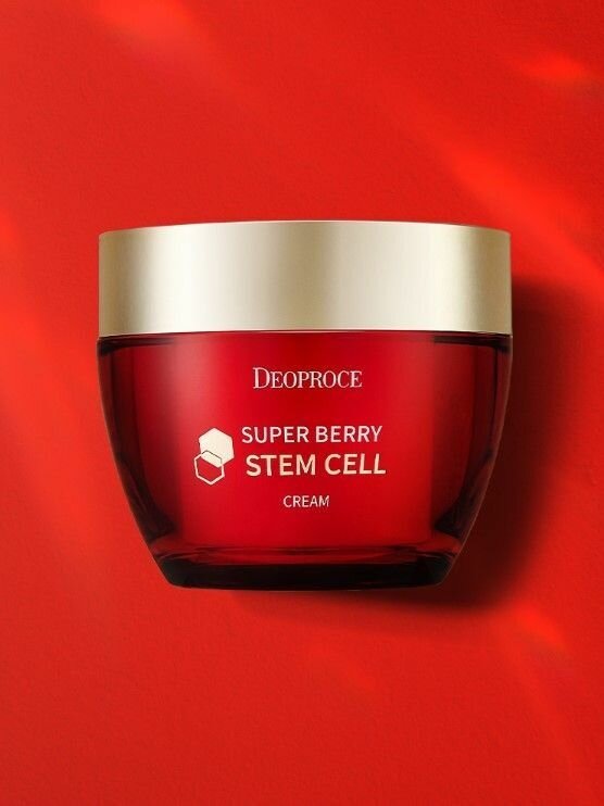 Deoproce Крем для лица увлажняющий и регенерирующий с экстрактом ягод SUPERBERRY STEM CELL CREAM 50 г.