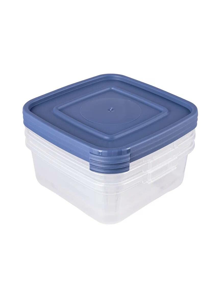 Набор контейнеров для СВЧ «Каскад-2» квадро 1 л. (3 шт.) Полимербыт 67001