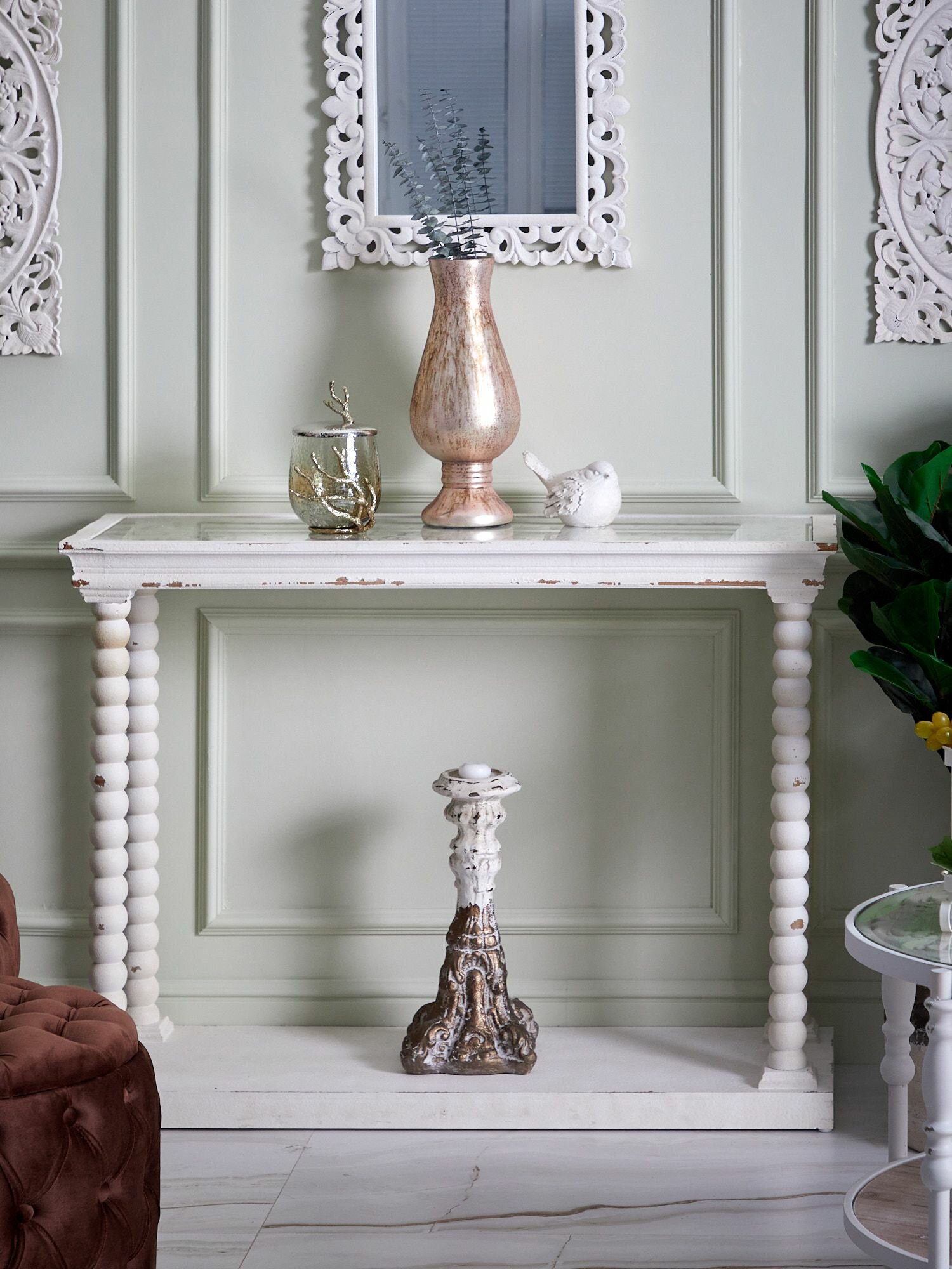 62-097 Консоль пристенная 107 х 36 х 81см, дерево, МДФ, Glasar