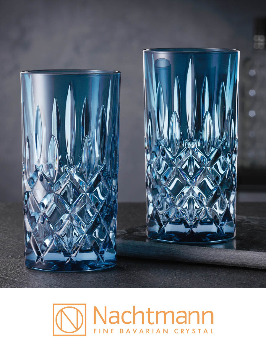 Набор стаканов высоких Nachtmann Noblesse Colors 2шт, 395 мл, синий