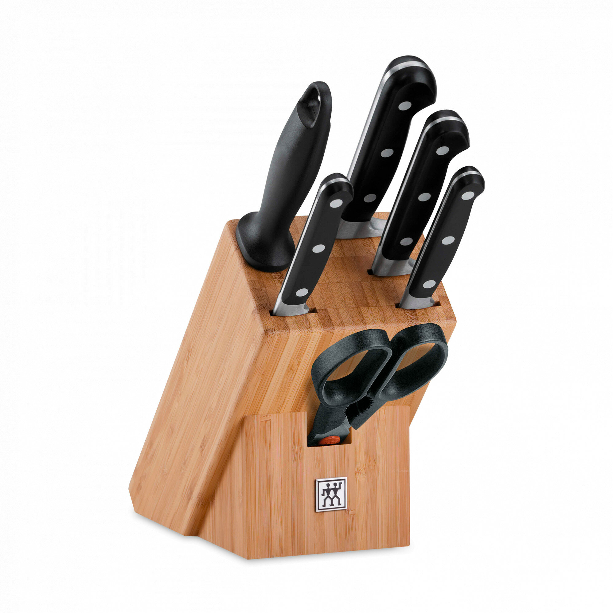 Набор из 4-х кухонных ножей, ножниц и мусата в подставке 35621-004 Professional S