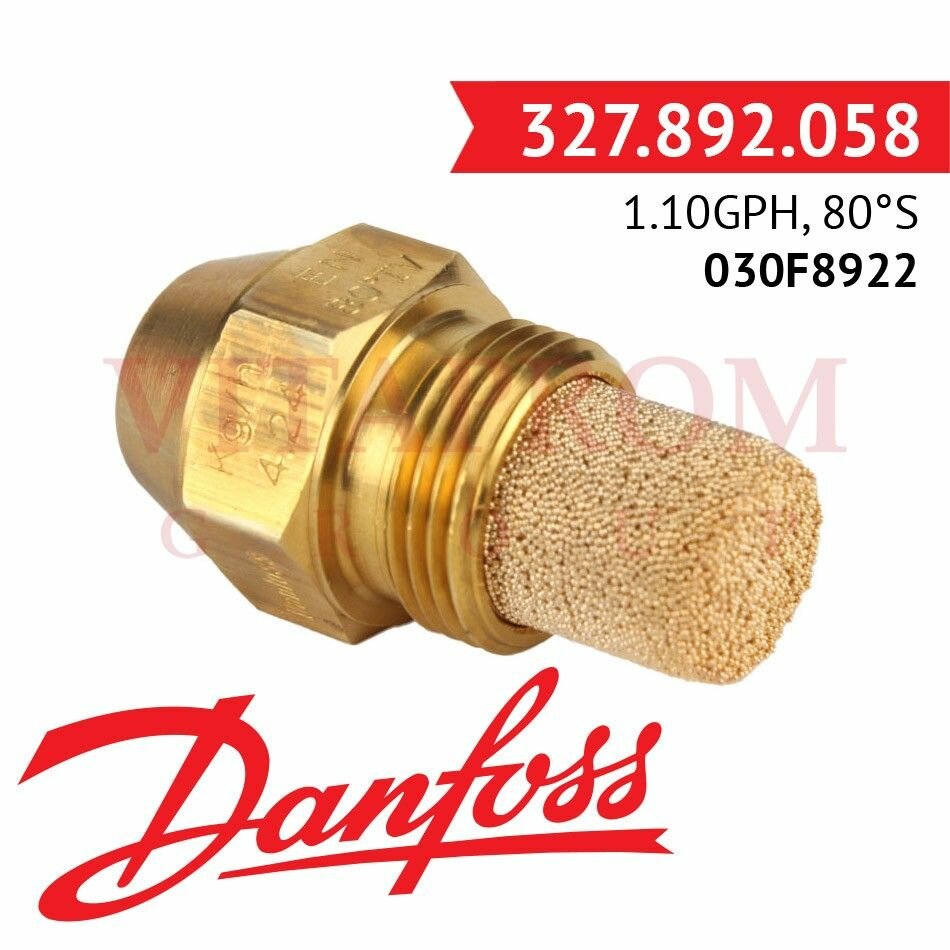 Форсунка Danfoss 1.10GPH, 80S, 030F8922 — фото 1