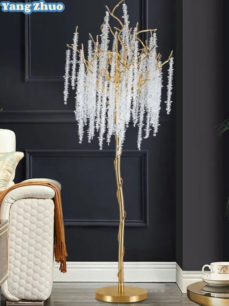 Хрустальный торшер