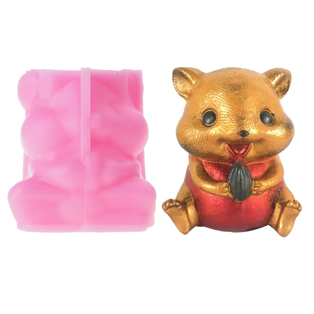 Силиконовые Формы Для Мыла, Форма для Свечей, Силиконовые Формы Для Рукоделия, Форма Белки, Силиконовый Материал, Аксессуары для Ручного Изготовления для Взрослых