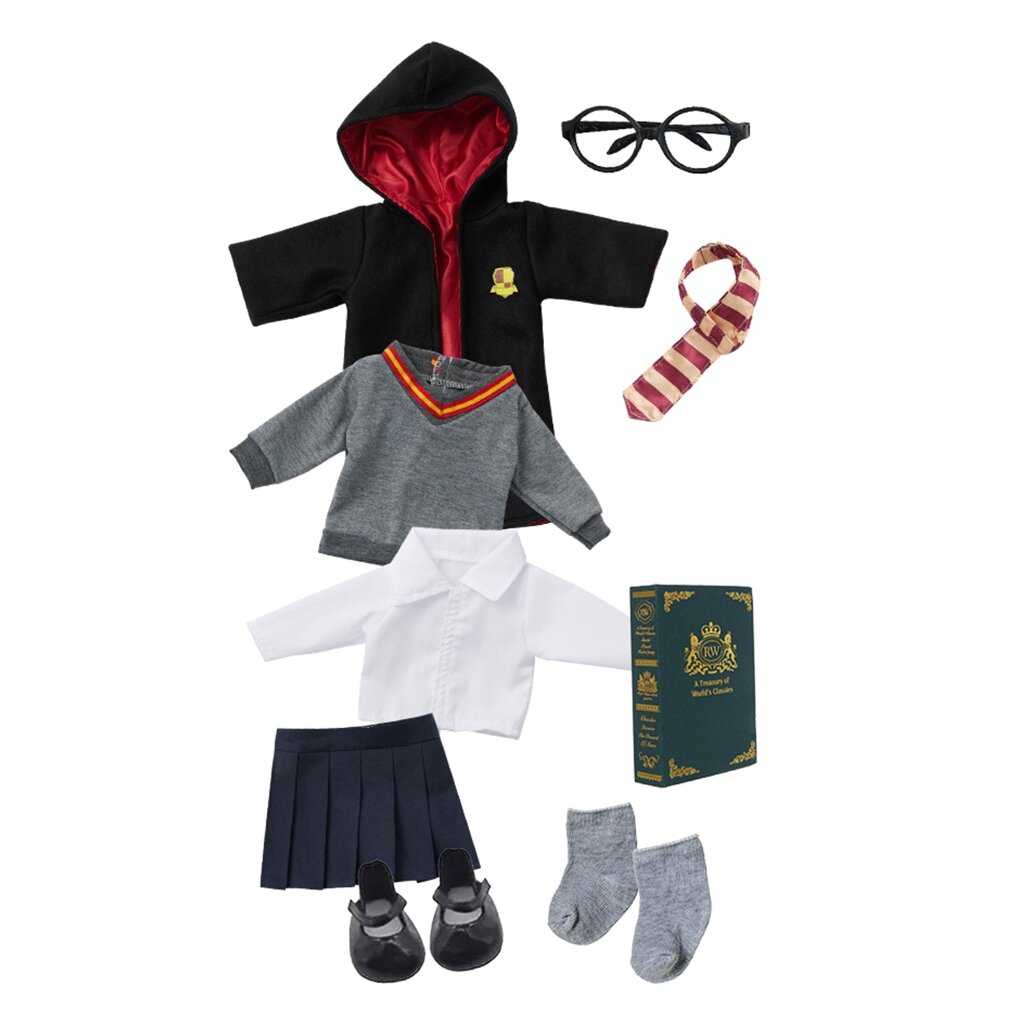 Форменное Платье Наряд Халат Волшебника Для 18-Дюймовой Девочки Кукла Ведьма Наряд Девушки