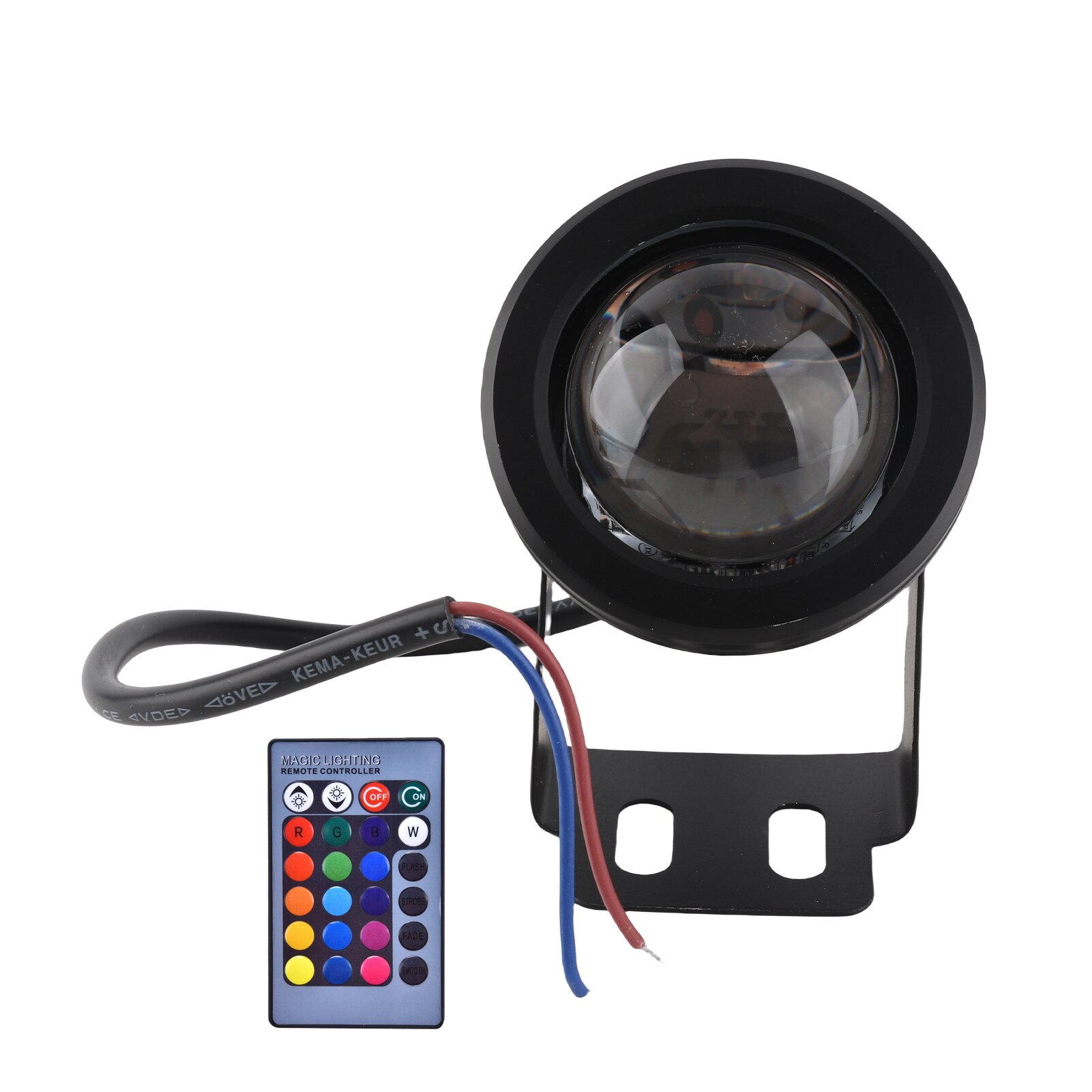 12 В 10 Вт RGB Аквариум светодиодная светодиодная лампа для рыбного бассейна Сад бассейна под водой черный