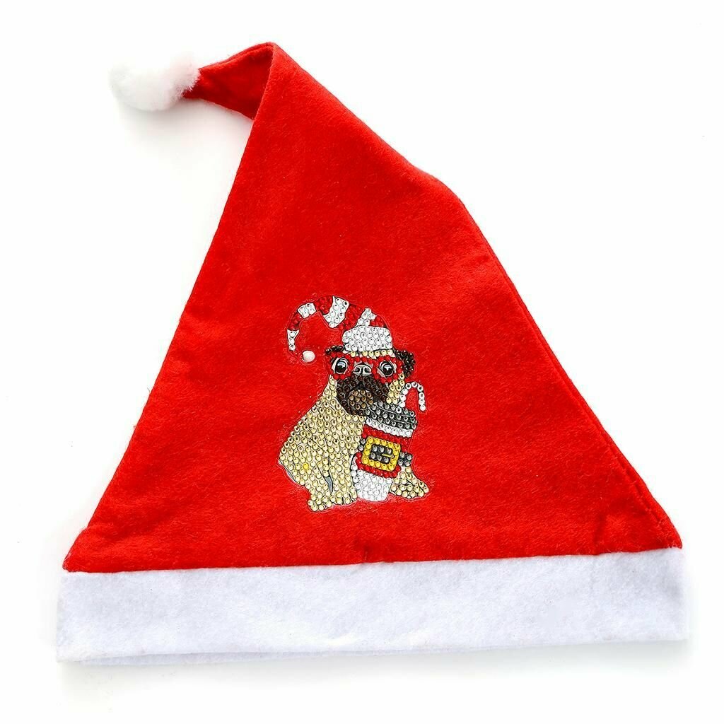 Рождественская шляпа с бриллиантами 5D специальной формы своими руками-AA856