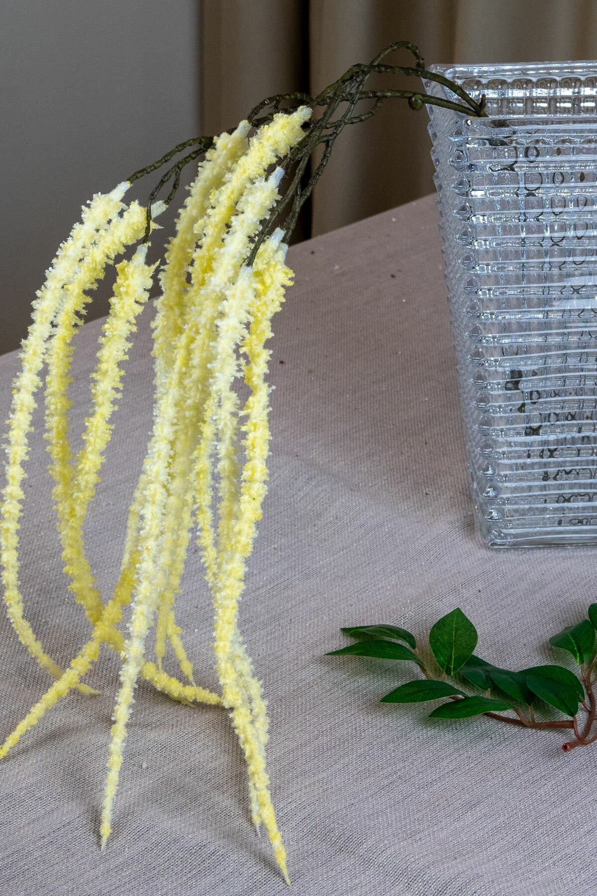 Искусственные цветы премиум ветки для декора Амарант кремовый ампельный 1 ветка 85см