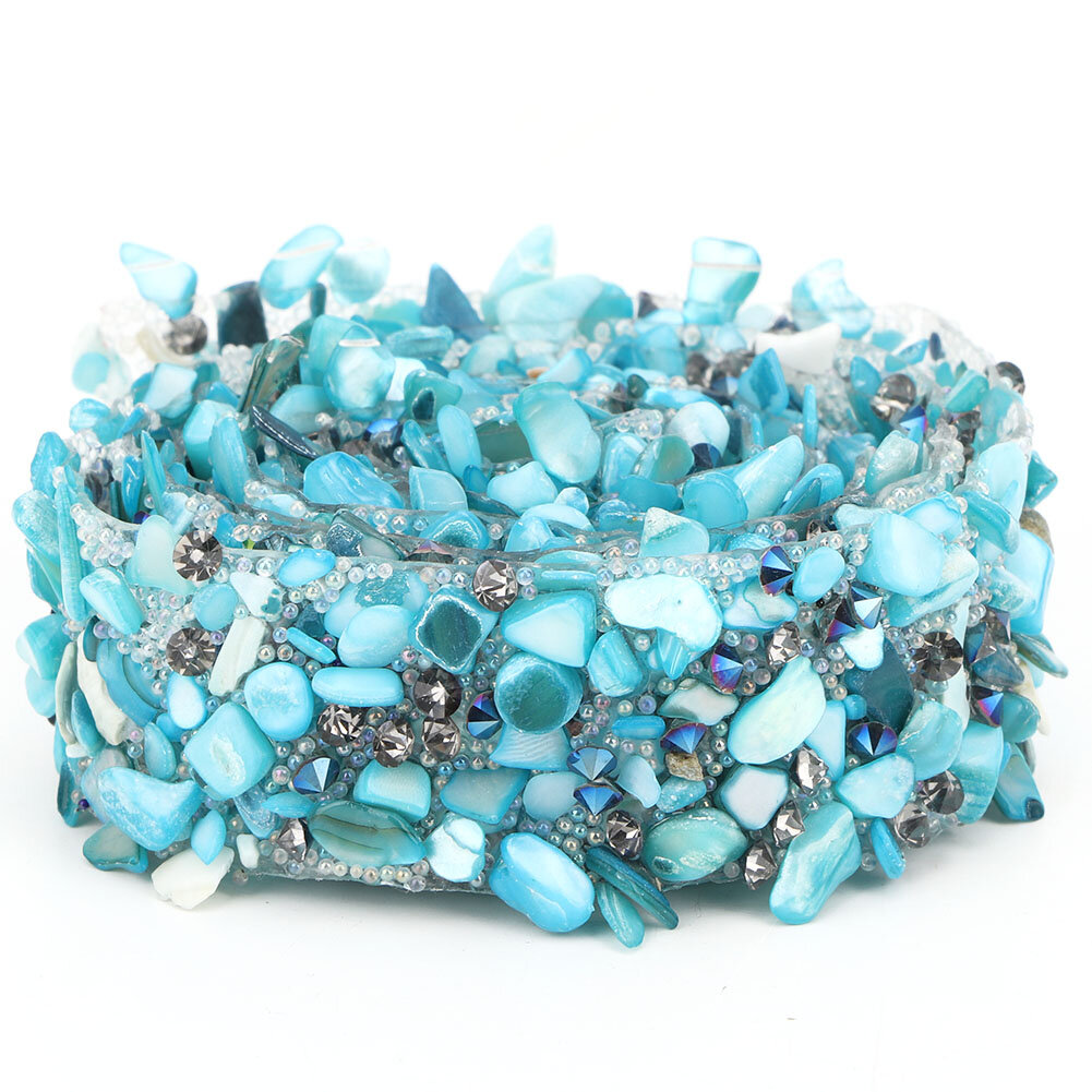 Блестящая лента с отделкой из камня, 1 м, красочный декоративный аксессуар для рукоделия, шитья, украшения платья, проектов по декорированию своими руками