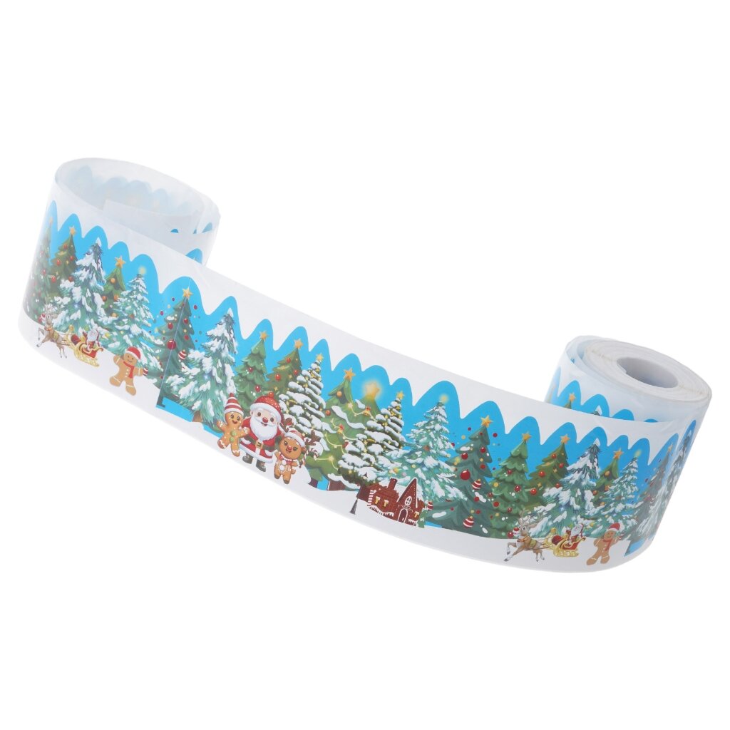 59 футов Границы Доски Объявлений Рождественская Тематическая Отделка Границ Наклейки На Стены для Школьного Офиса Белая Доска Украшение Классной Доски