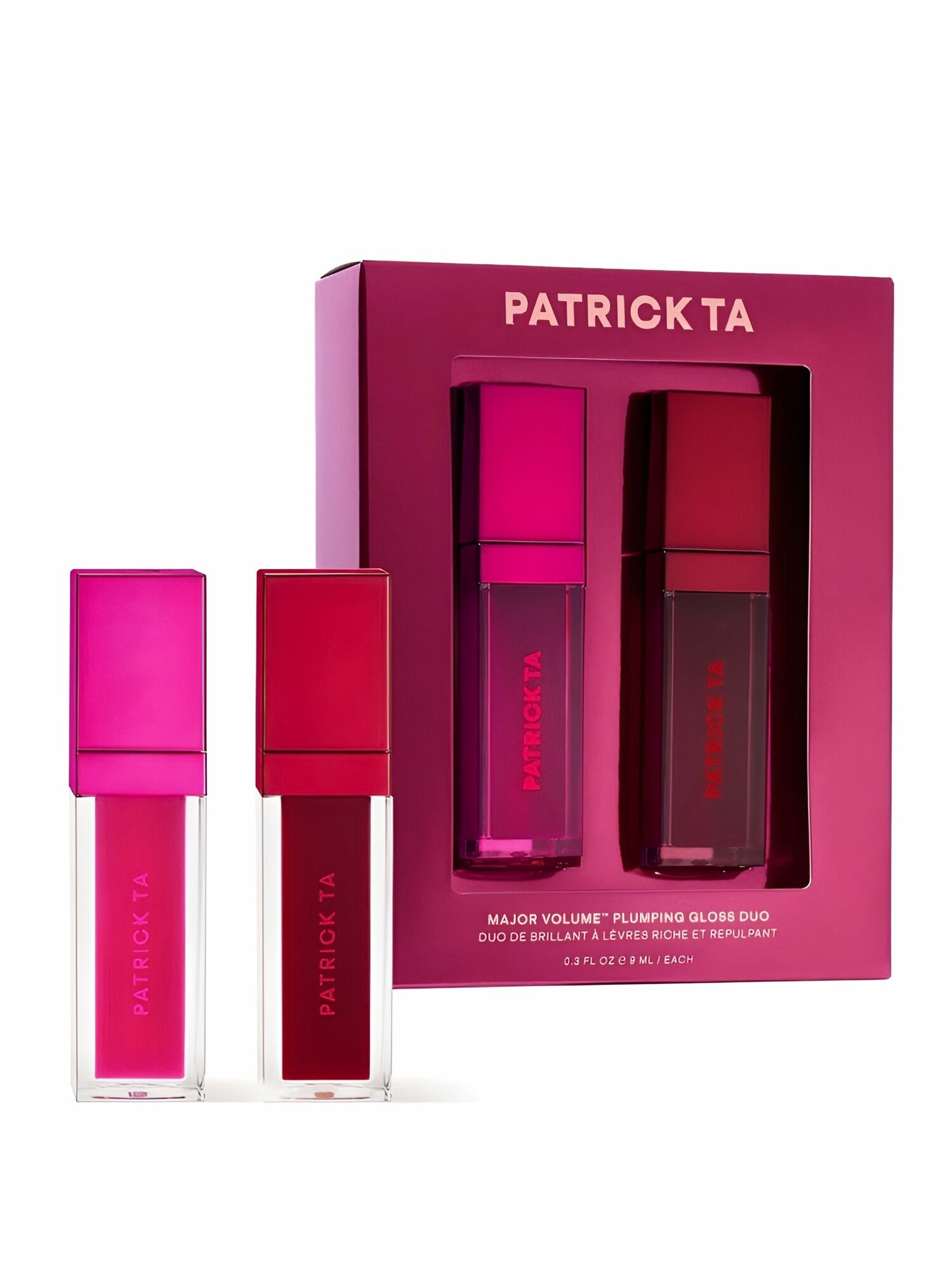 Набор блеск для губ Patrick TA - Major Volume, Plumping Gloss Duo (For the Girls + Unavailable) 2шт, 9мл