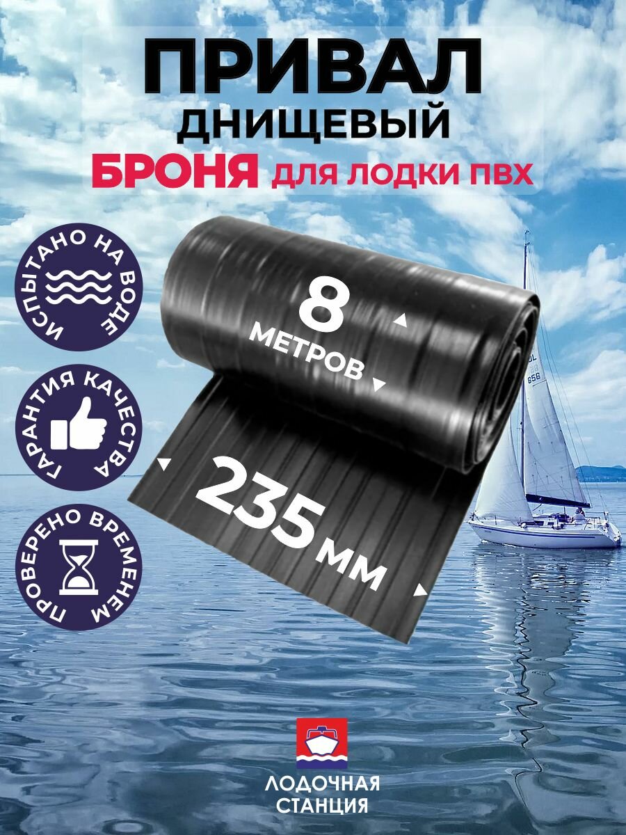 Привал лодочный днищевый, защита, броня для лодки ПВХ